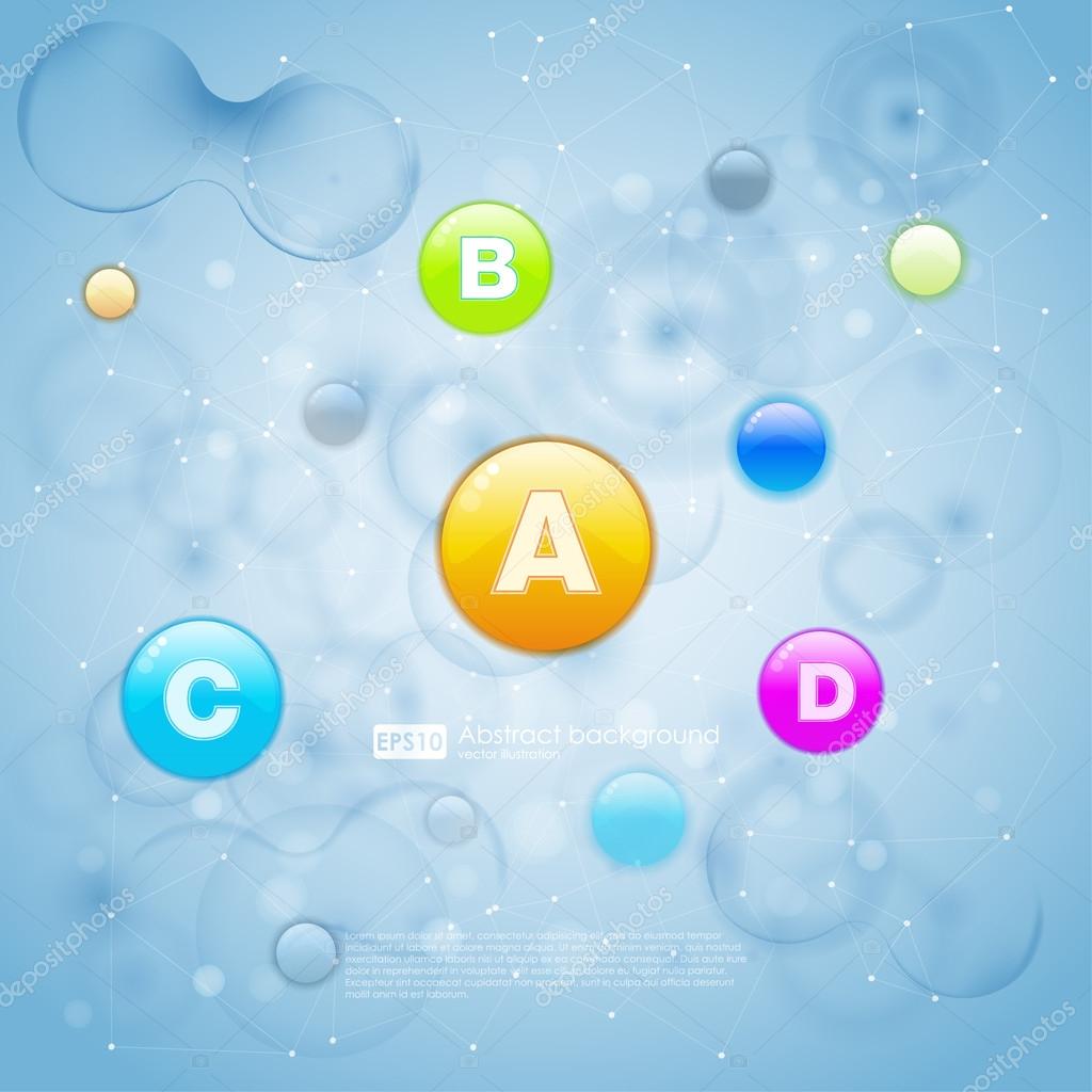 Medical vitamins and cell background Stock Vector Image by ©hyv123 ...