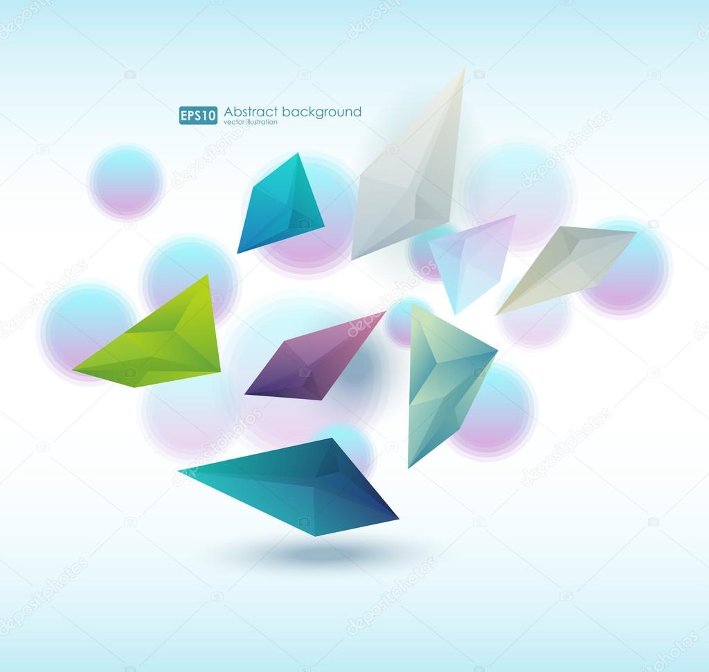 Background with different shapes Stock Vector by ©hyv123 83049204