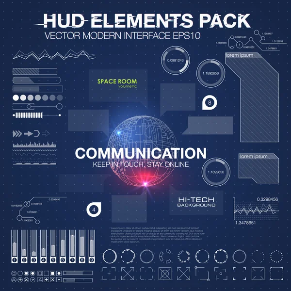 Communication user interface — Stock Vector © hyv123 #87590218
