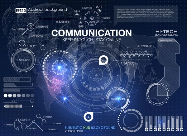 HUD style user interface — Stock Vector © hyv123 #87589984