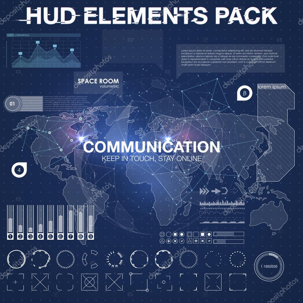Communication user interface — Stock Vector © hyv123 #87590218