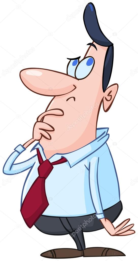 Business Man Thinking Animation