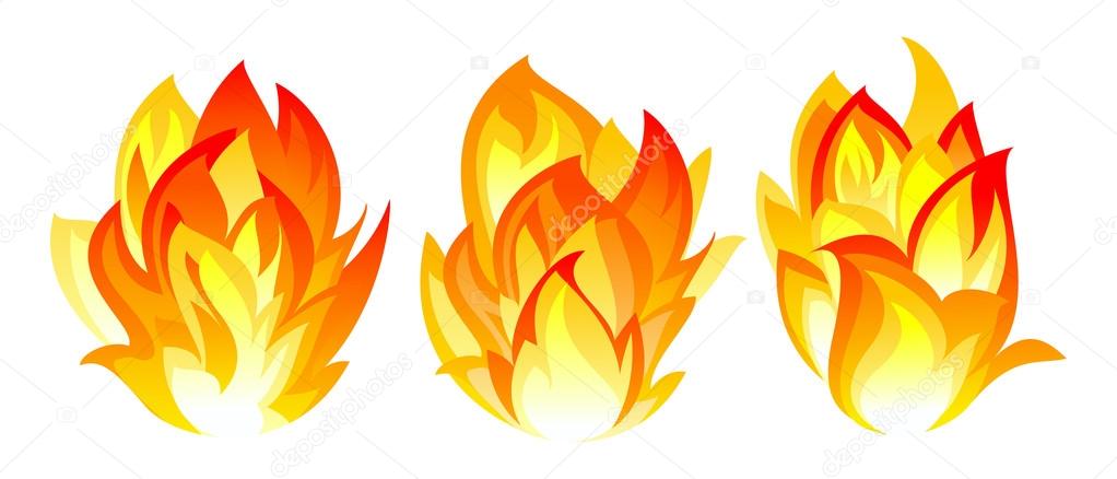 Three fire icon Stock Vector Image by ©Zybr78 #123562478