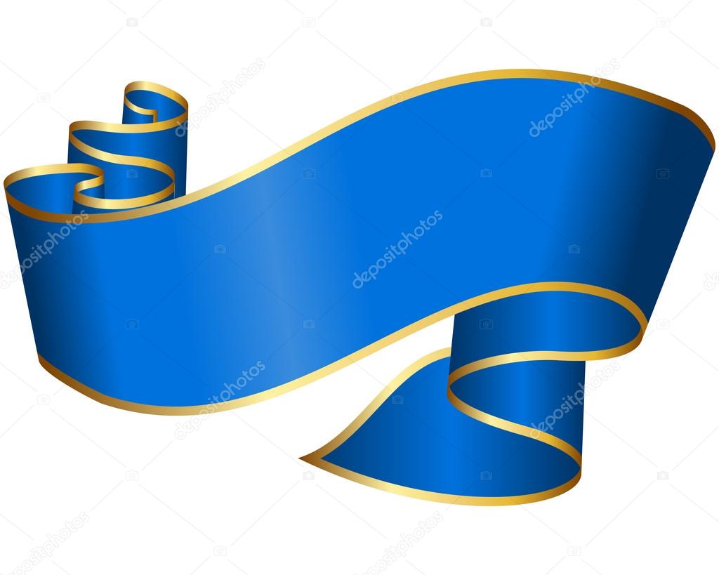 Blue ribbon Stock Vector by ©Zybr78 57802971