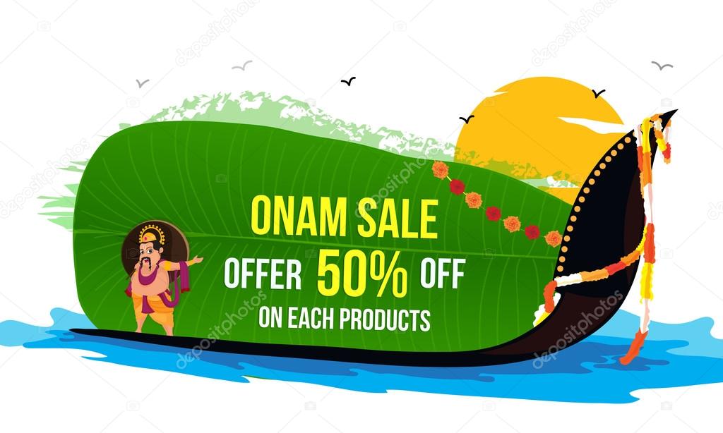 Onam Sale Poster, Banner or Flyer design. Stock Vector by ...