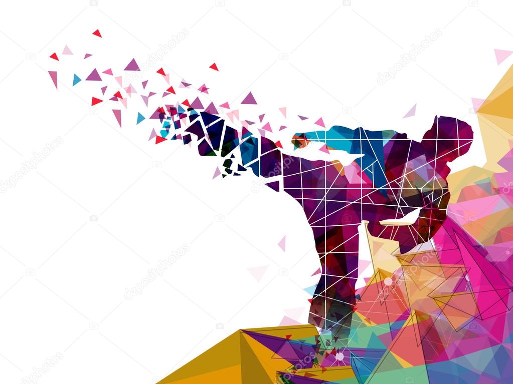 Judo Karate Fighter for Sports concept. Stock Vector Image by ...