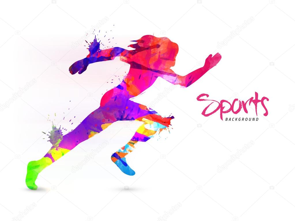 Female Runner Vector