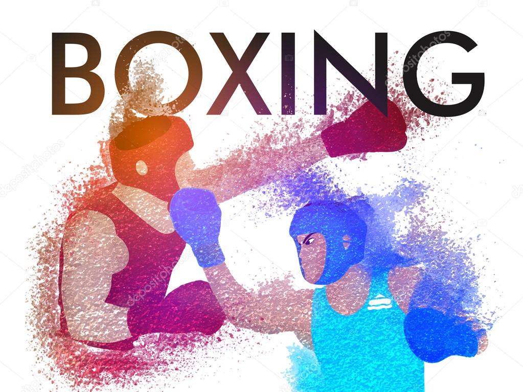 Sports background with boxers. Stock Vector Image by ©alliesinteract ...