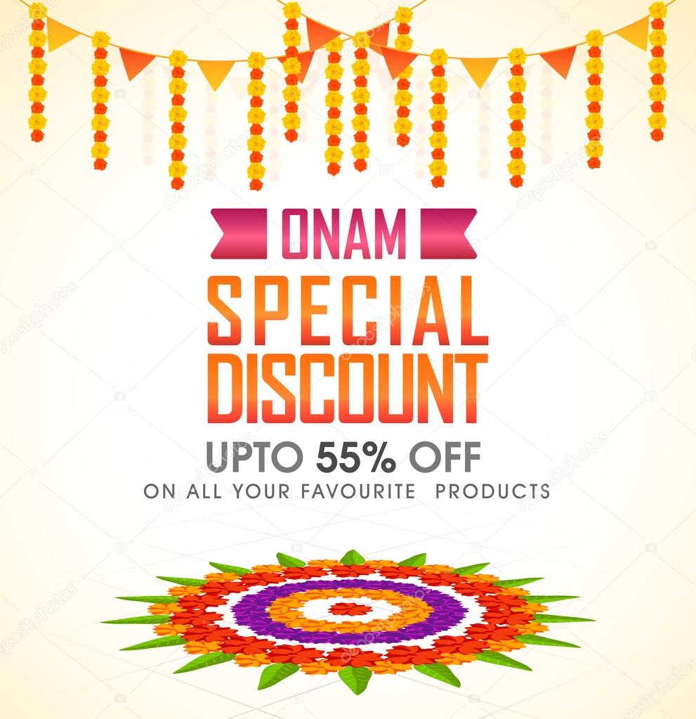 Onam Sale Poster, Banner or Flyer design. Stock Vector Image by ...