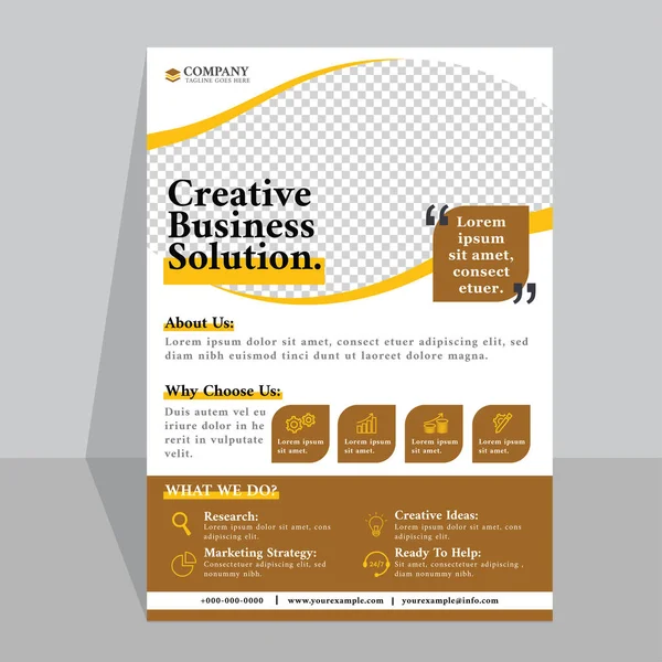 Business Brochure, Template or Flyer design. Stock Vector by ...