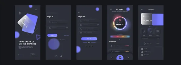 Mock up ui design imágenes de stock de arte vectorial | Depositphotos