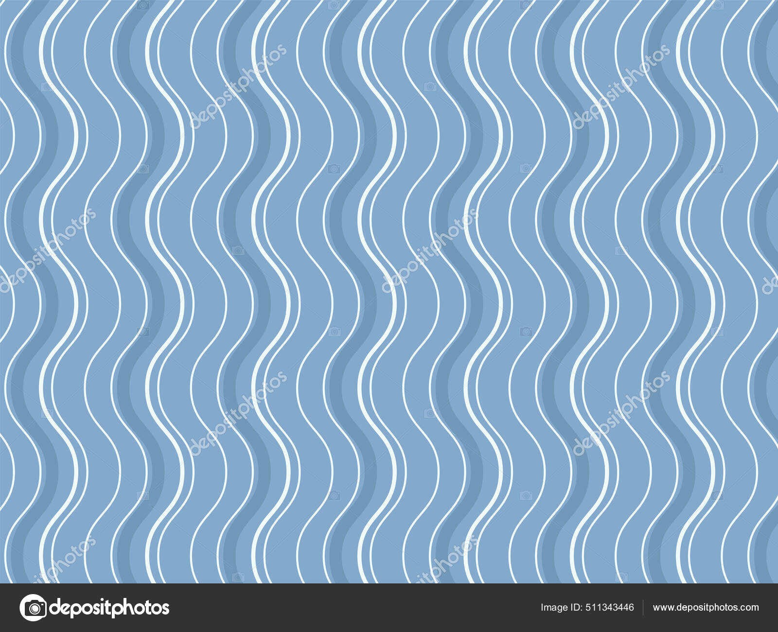 Abstract Wavy Lines Pattern Background Blue White Color Stock Vector by ...