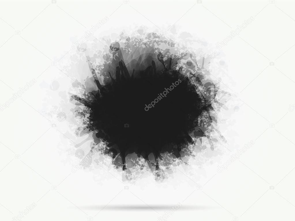 Black colour in splash look. Stock Vector by ©alliesinteract 60587113