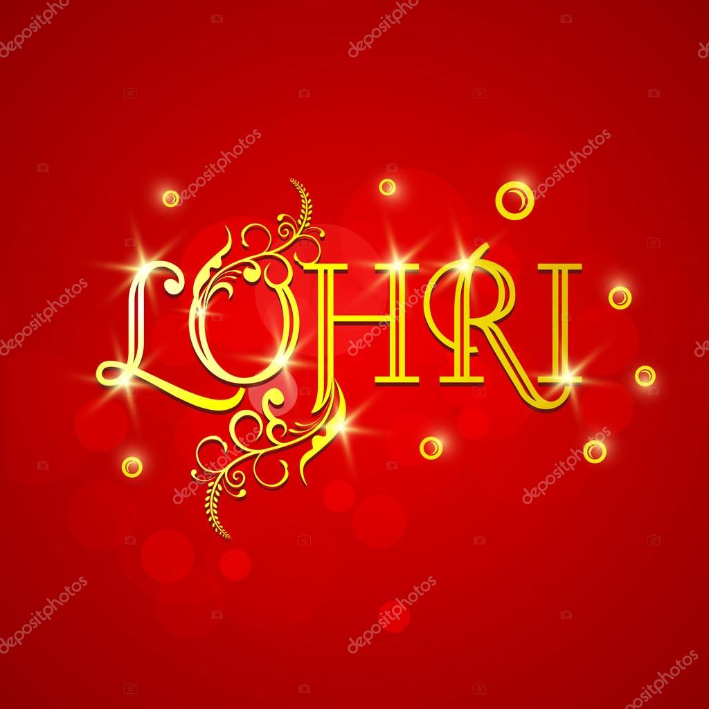 Greeting card design for Punjabi festival, Lohri celebration. — Stock ...