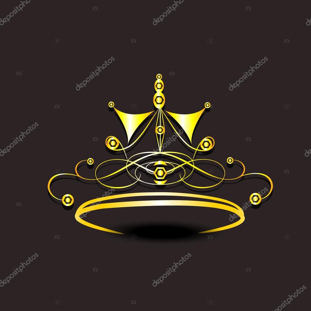 Creative stylish crown design. — Stock Vector © alliesinteract #62136441