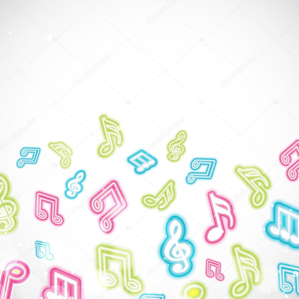 Concept of shiny musical notes. Stock Vector Image by ©alliesinteract ...
