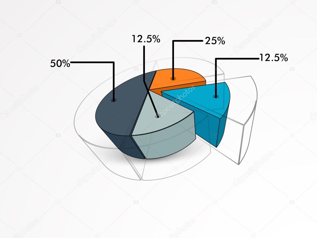 Business infographics with pie chart. Stock Vector Image by ...
