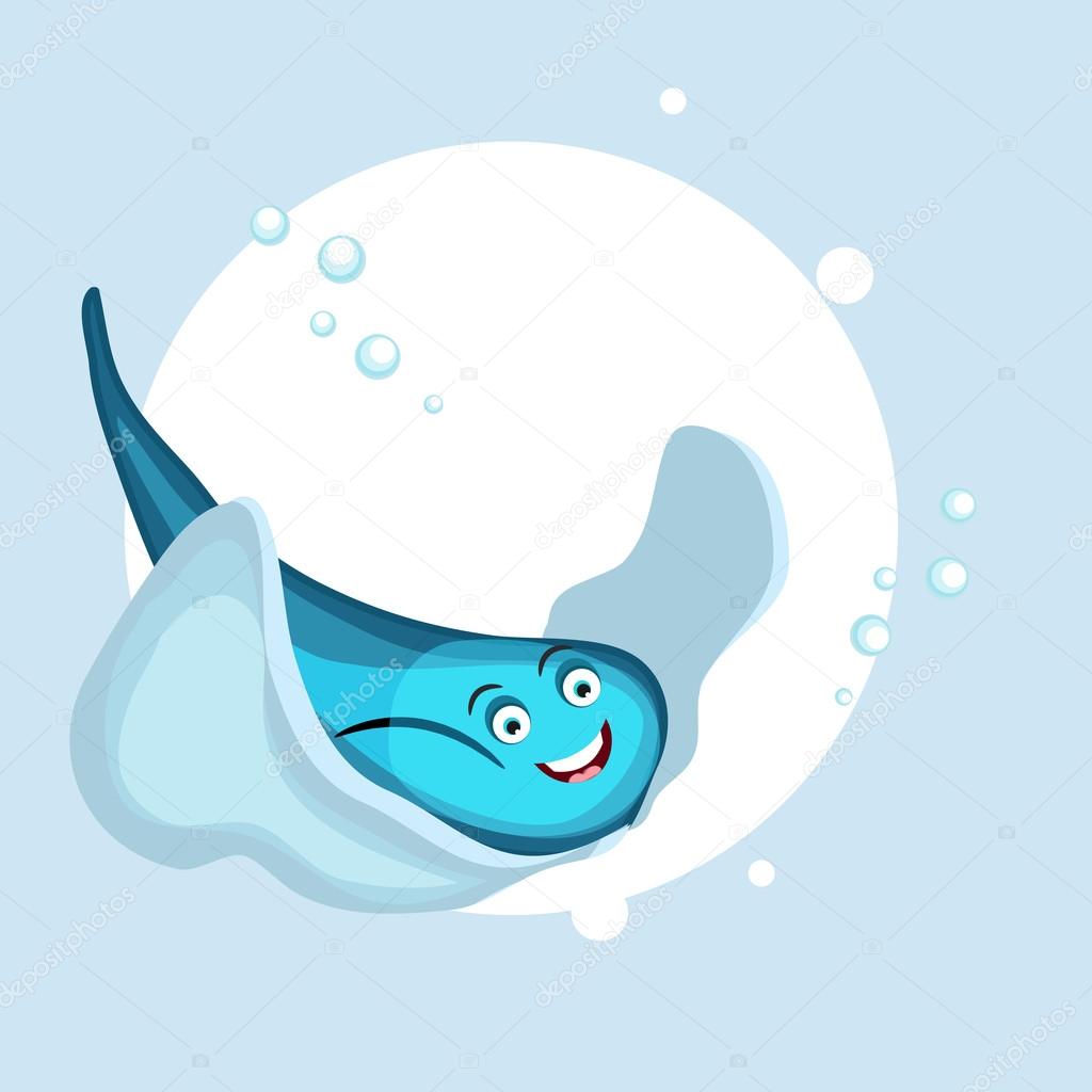 Smiling fish in blue color. Stock Vector Image by ©alliesinteract #65763011