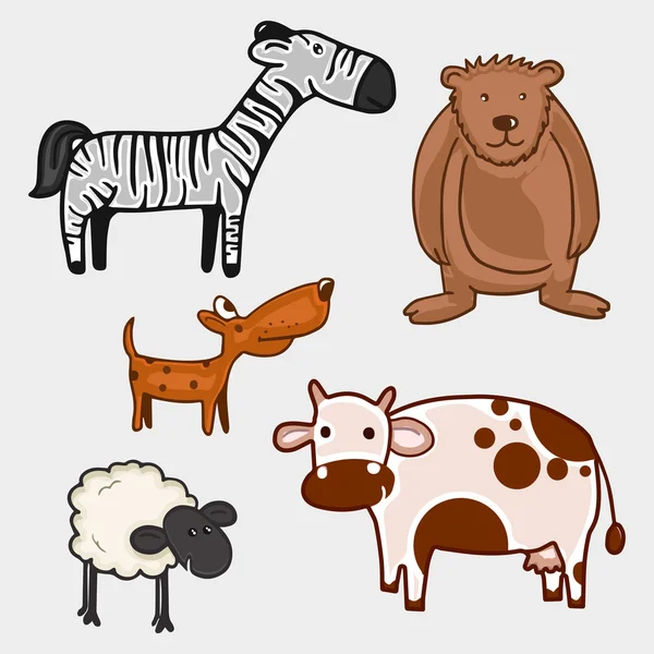Set of animal characters. Stock Vector by ©alliesinteract 70197059