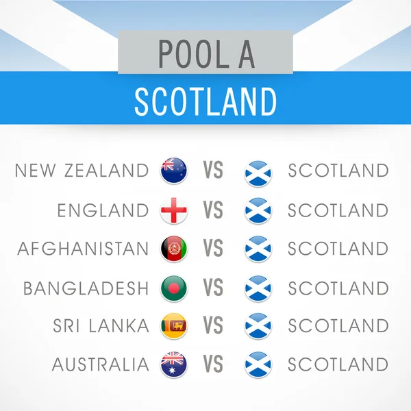 Cricket match schedule of Pakistan. — Stock Vector © alliesinteract ...