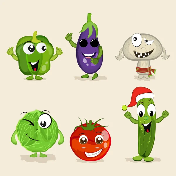 ᐈ Veggie cartoon characters stock vectors, Royalty Free veg character ...