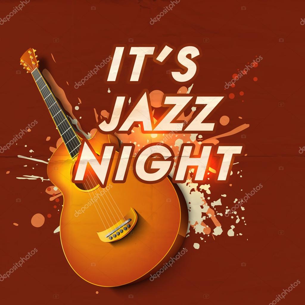 Musical Jazz Night party celebration poster or invitation. Stock Vector ...
