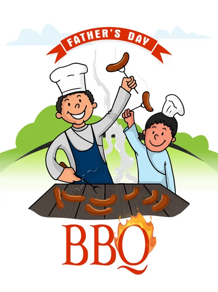 Dad Grilling Clipart