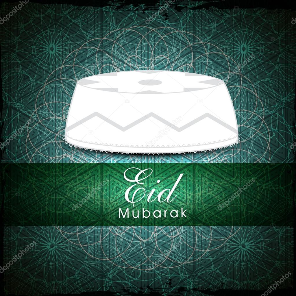 Islamic religious cap for Eid festival celebration. Stock Vector Image ...