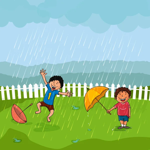 Cartoon rainy day Stock Vectors, Royalty Free Cartoon rainy day ...