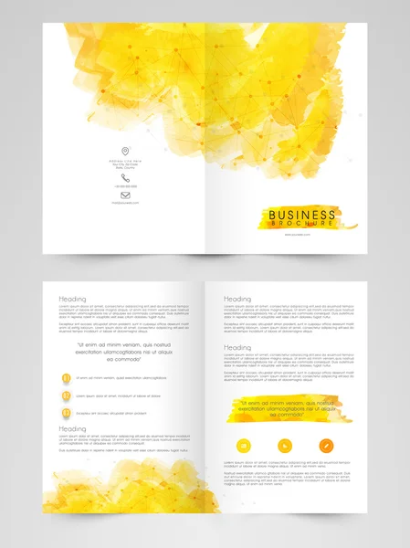 Two page Brochure, Template or Flyer for Travels. Stock Vector Image by ...