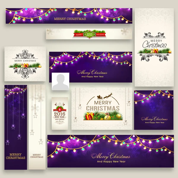 Christmas footer Vector Art Stock Images | Depositphotos