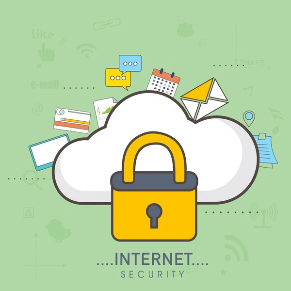 Secure Cloud Computing — Stock Vector © koctia #46687331 Secure Cloud Computing — Stock Vector © koctia #46687331