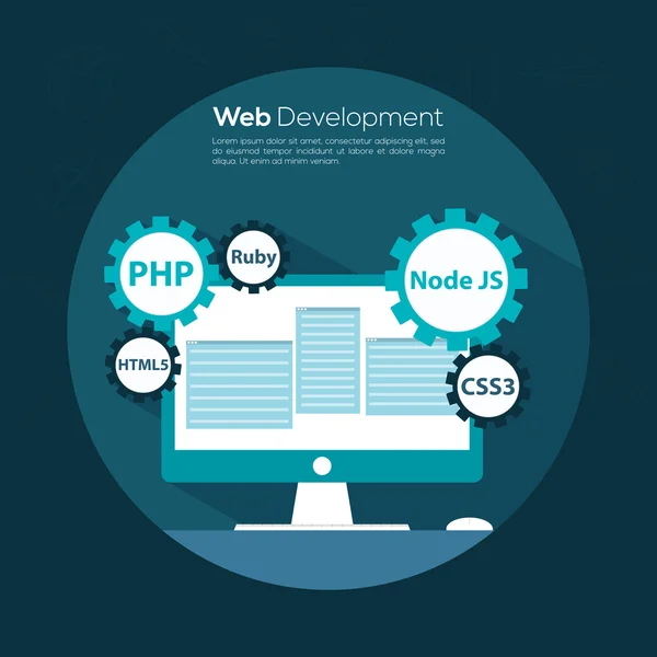 Software Development Programming Concept Isometric Illustration Laptop ...