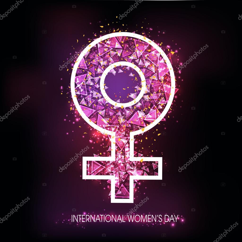 Creative Female Symbol for International Women's Day. Stock Vector by ...