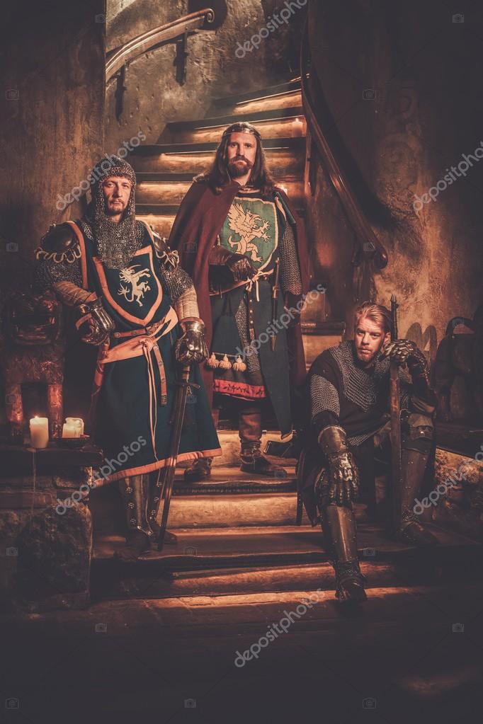Medieval king with his knights Stock Photo by ©nejron 110290718