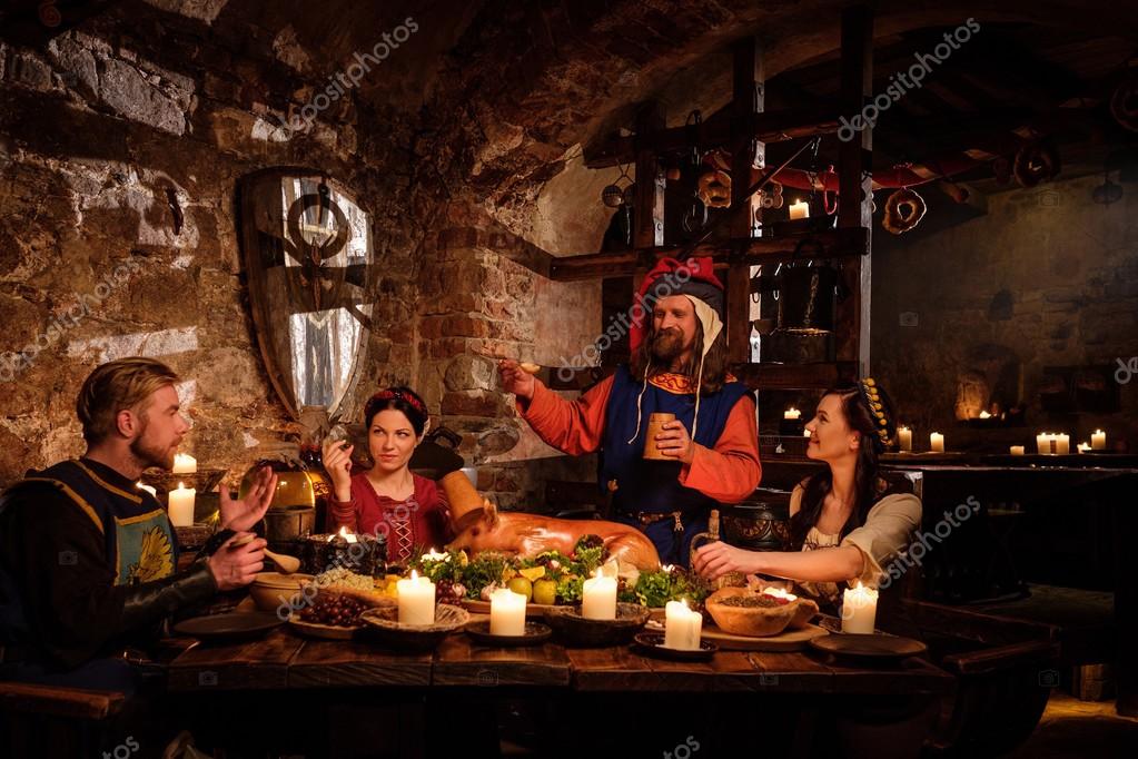 Common Medieval Peole Eating