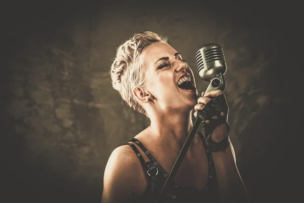 Attractive steam punk singer Stock Photo by ©nejron 6254997