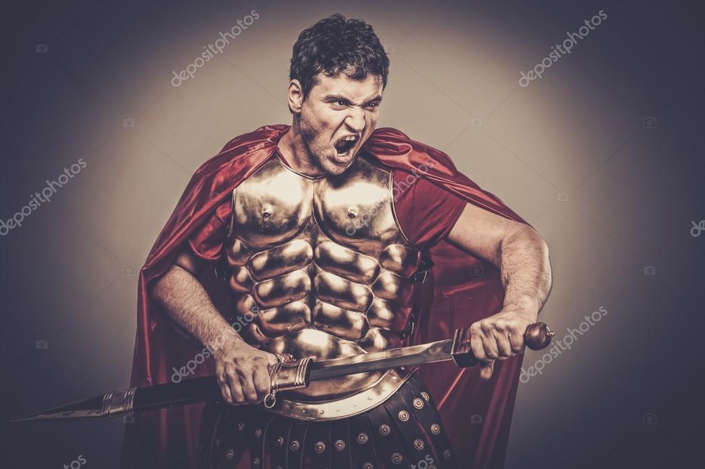 Legionary soldier ready for a war — Stock Photo © nejron #62157865