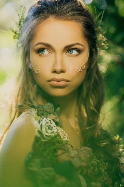 Elf woman in a magical forest - Stock Image - Everypixel