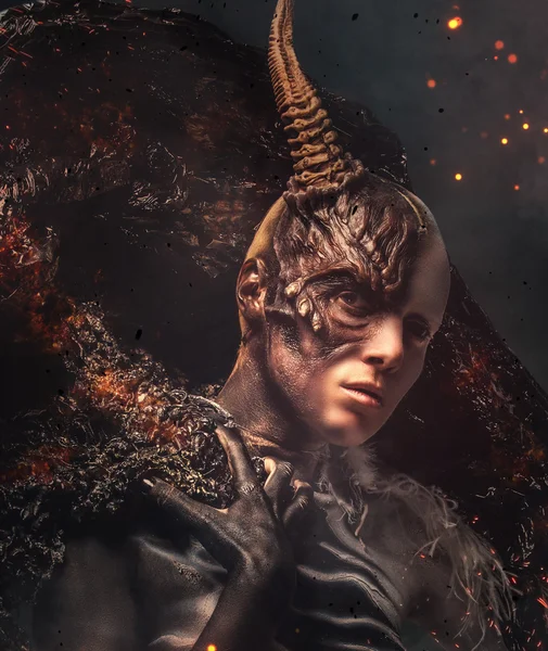 Scary female demon Stock Photos, Royalty Free Scary female demon Images ...