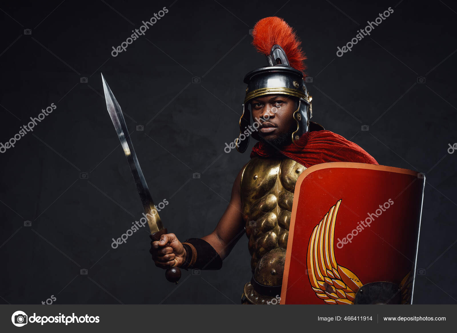 Ancient Roman Sword And Shield