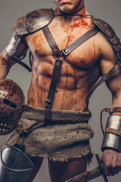 Gladiator with shield and axe Stock Photo by ©Dmyrto_Z 50320561