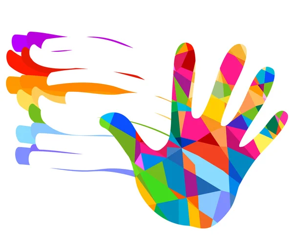 Hands colorful illustration Stock Vector Image by ©dip2000 #104957452