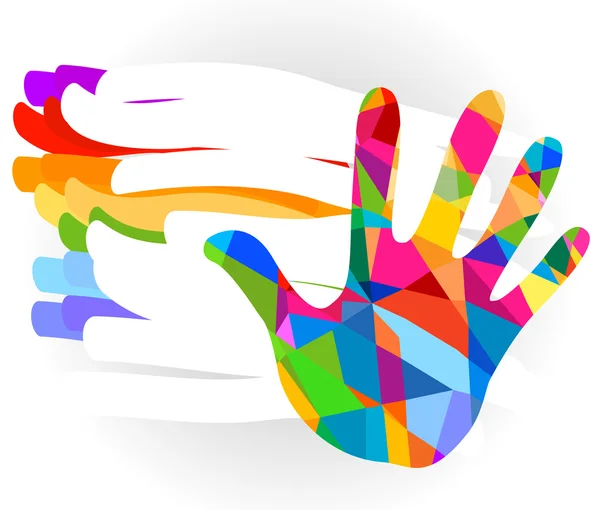 Hands colorful illustration Stock Vector Image by ©dip2000 #104957452