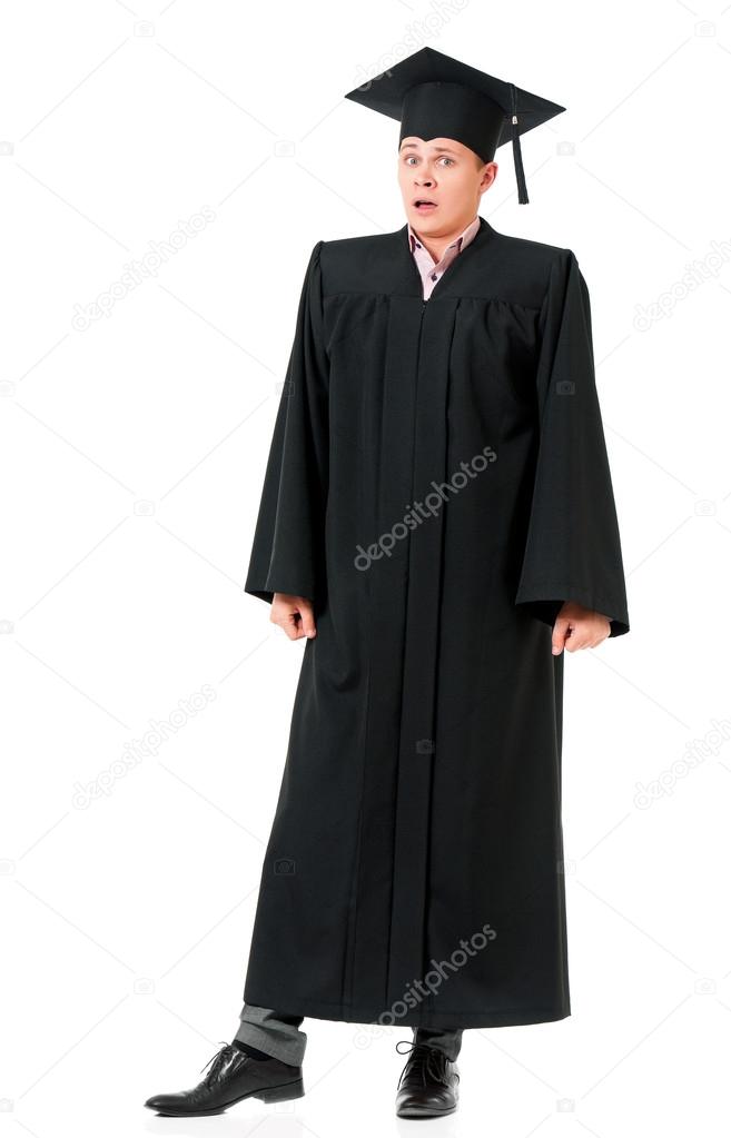 Shocked graduation man Stock Photo by ©DenisNata 113079824