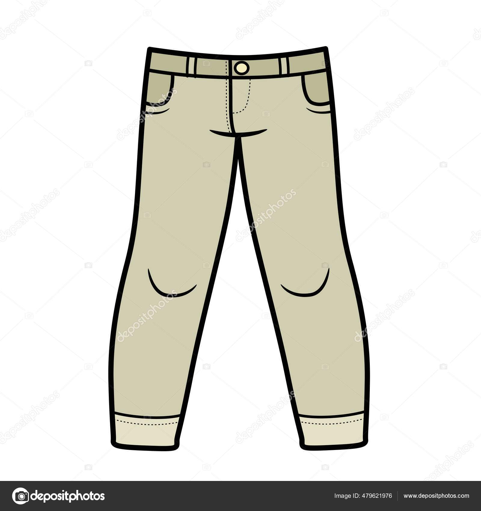 Cartoon Pants Drawing