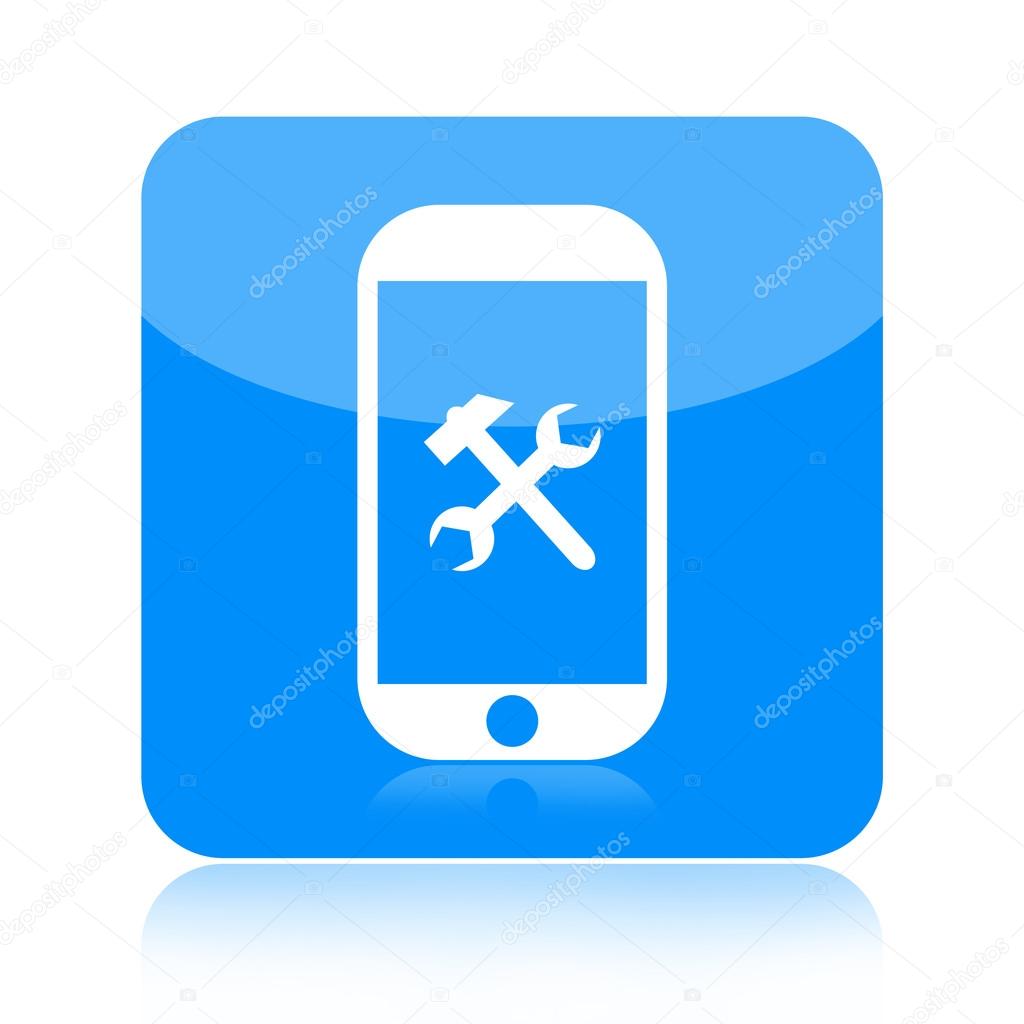 Smartphone and repair tools icon — Stock Photo © Skovoroda #72502485