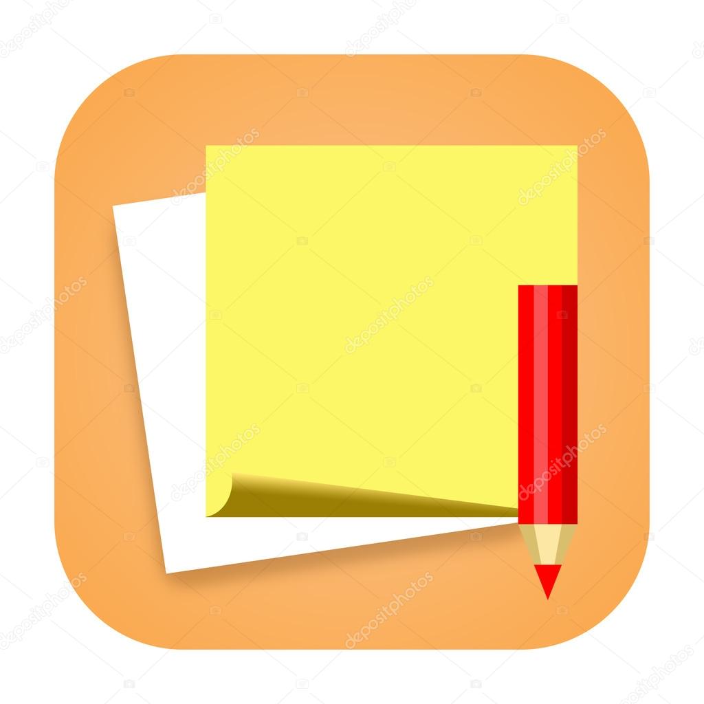 Sticky notes icon — Stock Photo © Skovoroda #74850215