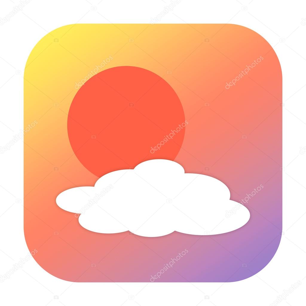 Weather icon Stock Illustration by ©Skovoroda #76372241
