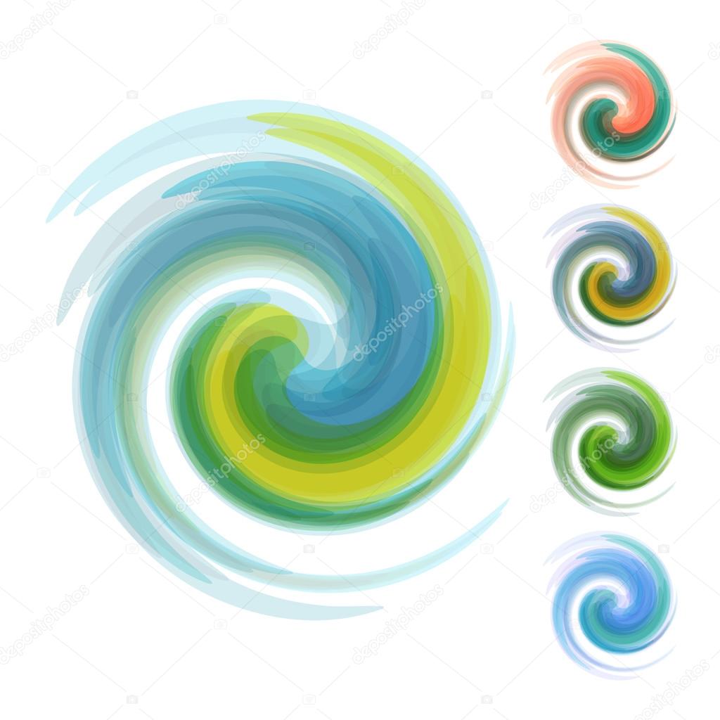 Dynamic Flow Illustration. Swirl Background. Stock Vector Image by ...